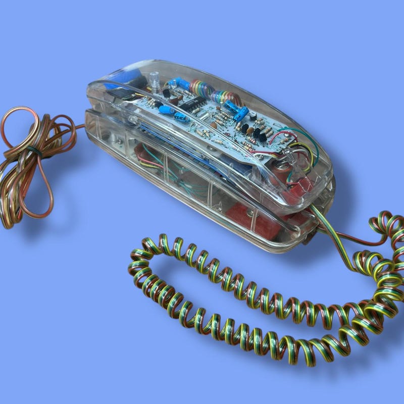 Clear Landline Phone - Etsy