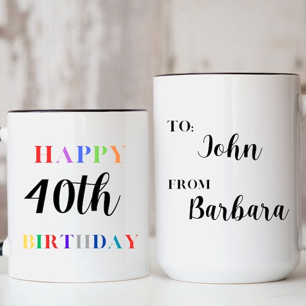 Happy Birthday Mugs Personalized - Etsy