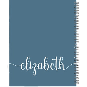 Personalized Spiral Journal, 8.5 in X 11 in Spiral Notebook ...