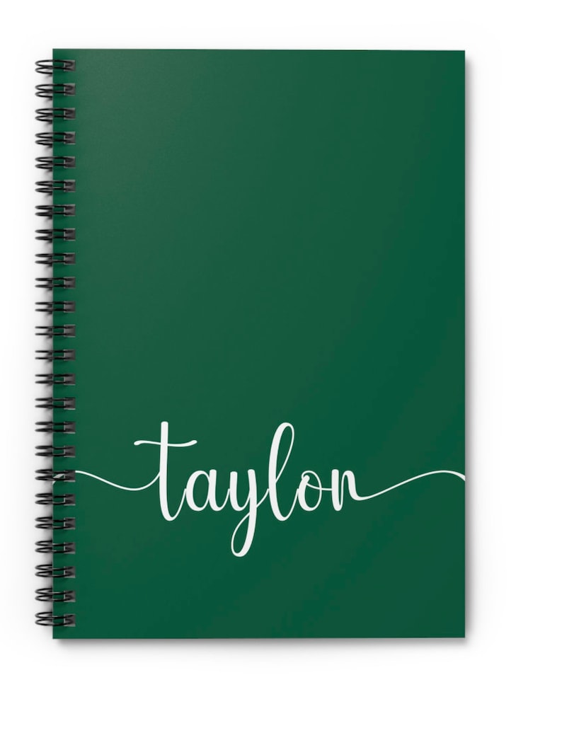 Personalized Spiral Notebook, Customized Journal, Personalized Gift ...