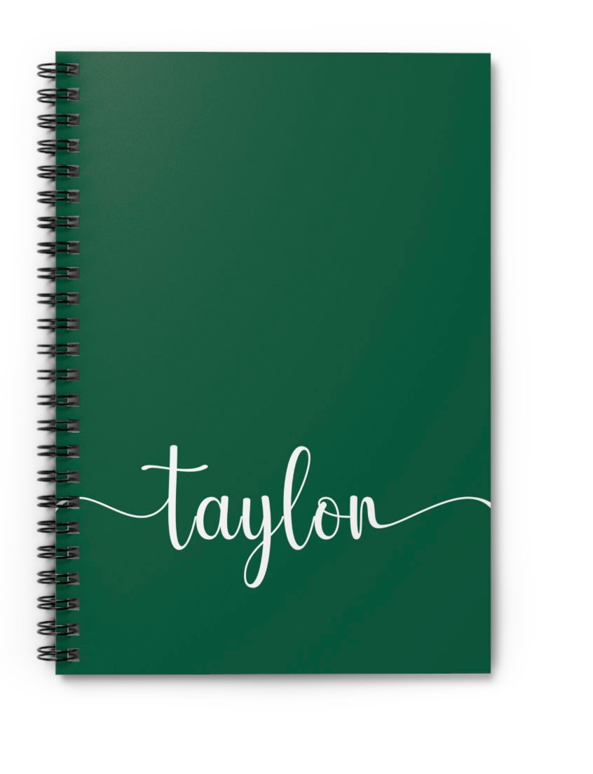 Personalized Spiral Notebook, Customized Journal, Personalized Gift ...