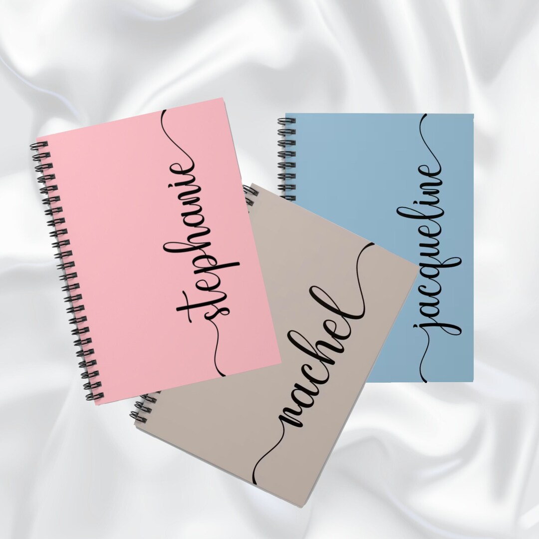 Personalized Spiral Notebook, Customized Journal, Personalized Gift ...