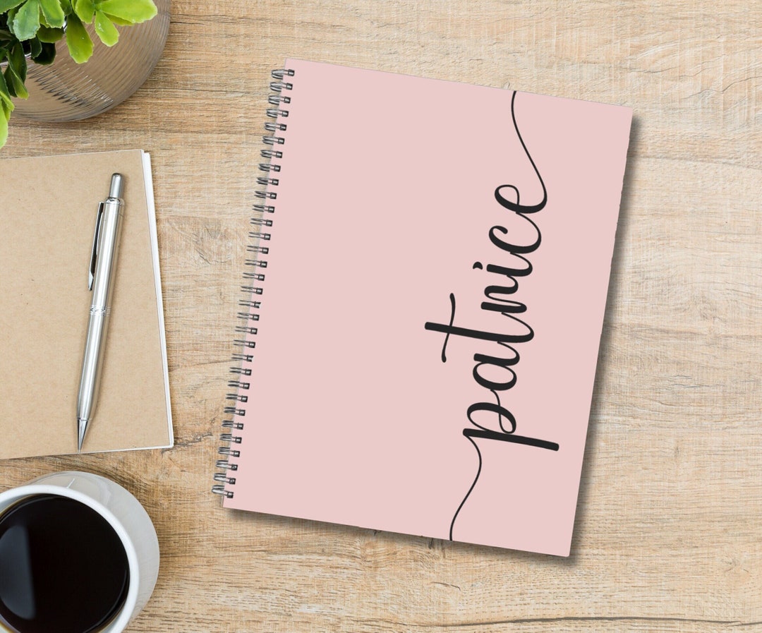 Custom 8.5x11 Spiral Notebook With Name - Personalized Gift for Women ...