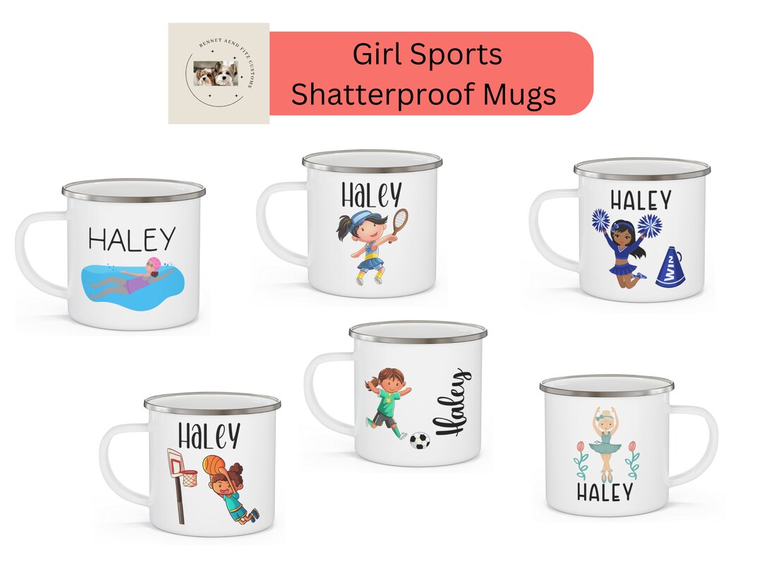 Personalized Girls Sports Mug Hot Chocolate Mug for - Etsy