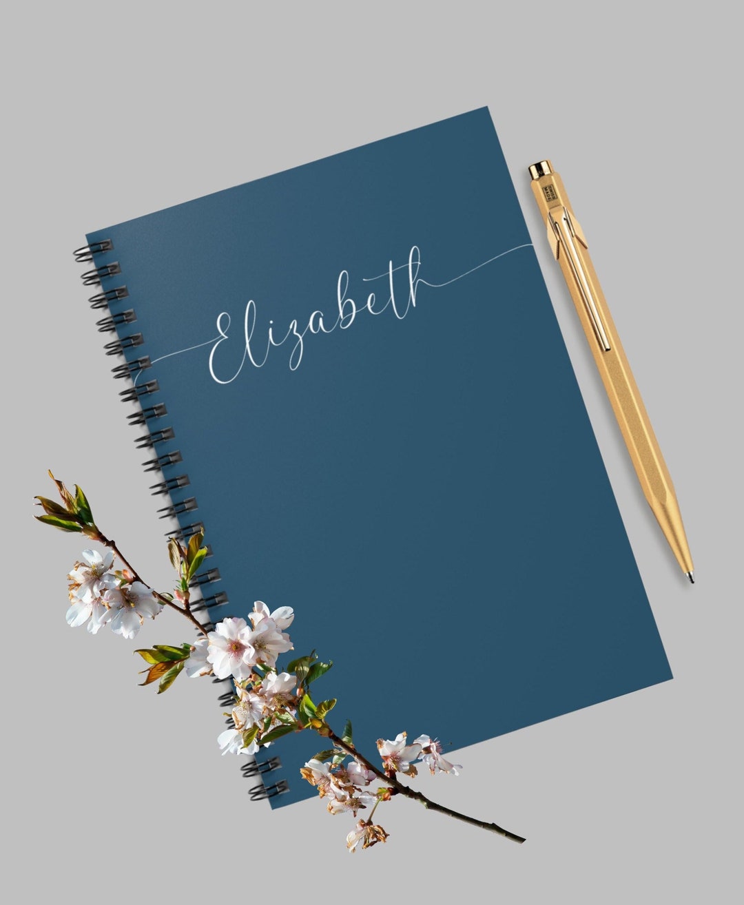 Stylish Personalized Spiral Journal, Spiral Notebook, Personalized With ...