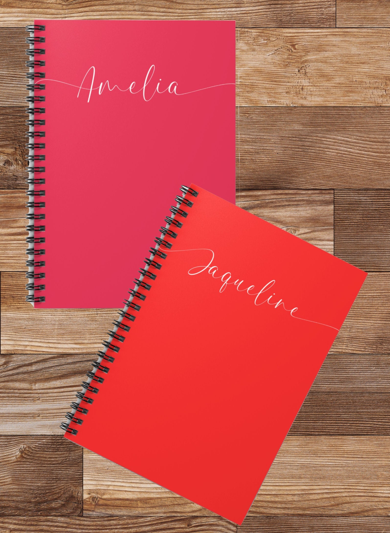 Stylish Personalized Spiral Journal, Spiral Notebook, Personalized With ...