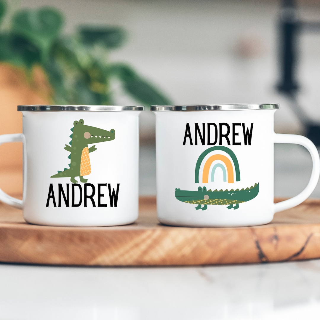 Alligator Mug, Personalized Mug for Kids ,mug for Boys, Kids ...