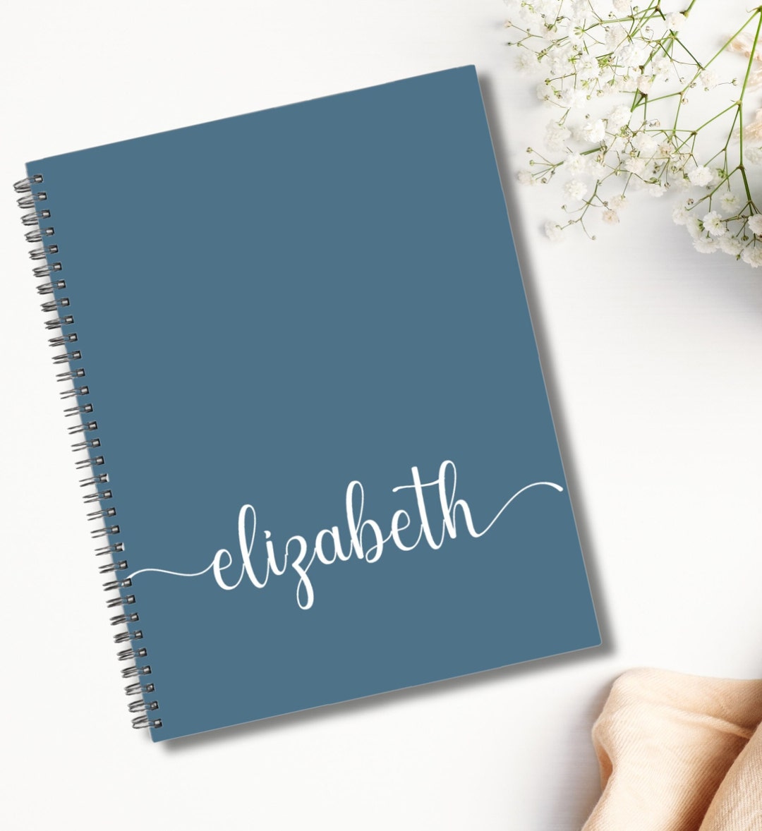 Personalized Spiral Journal, 8.5 in X 11 in Spiral Notebook ...