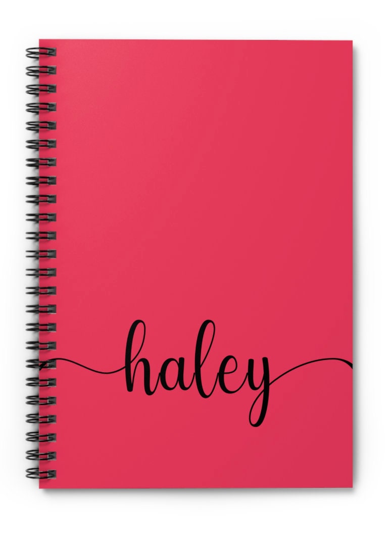 Personalized Spiral Notebook, Customized Journal, Personalized Gift ...