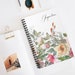 Watercolor Flowers Spiral Notebook, 6 in X 8 in Notebook, Personalized ...