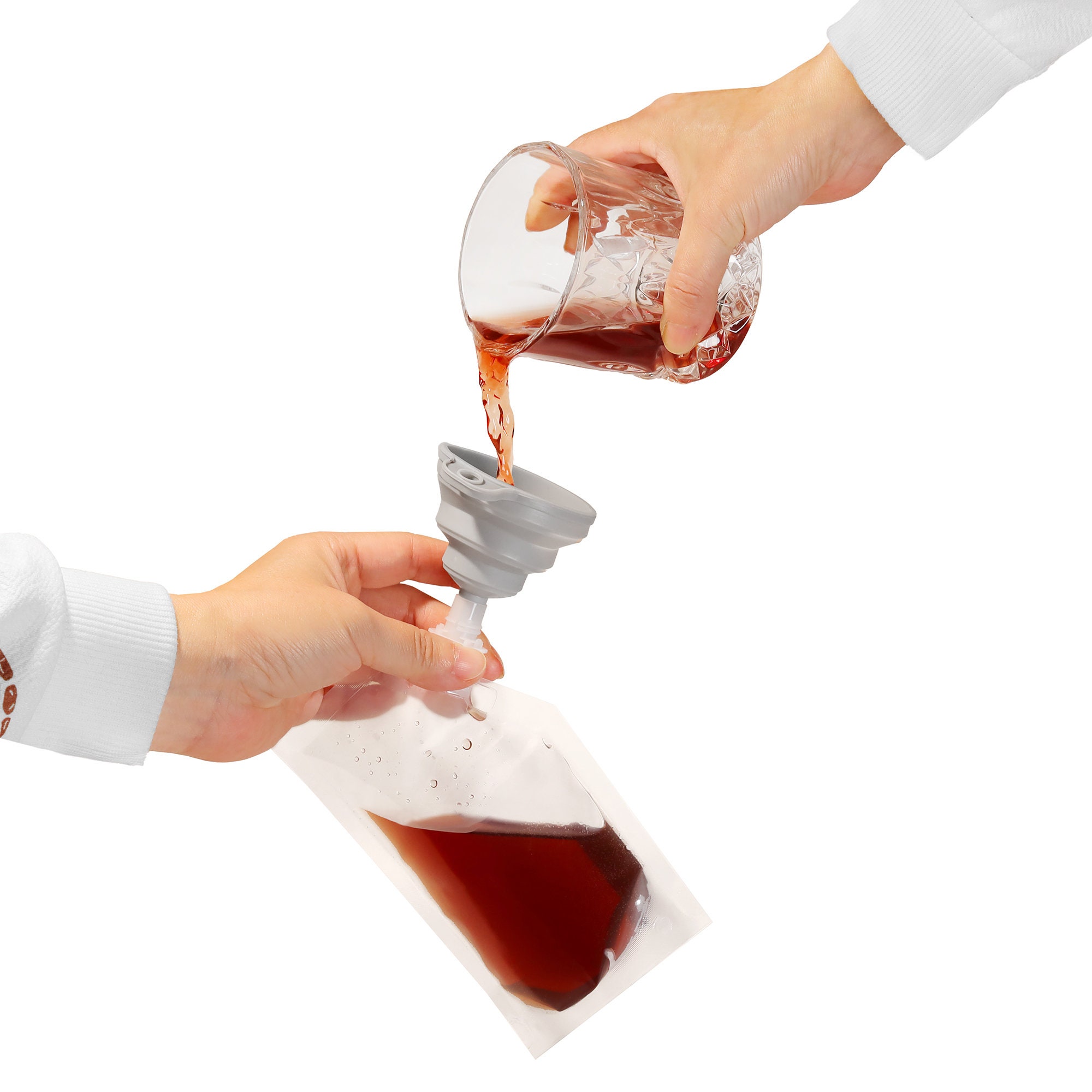 C.A.B. Hidden Flask Black Clutch Purse With Wine Bladder and ...