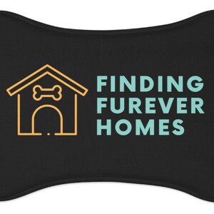 Finding Furever Homes Pet Food Mat - Etsy