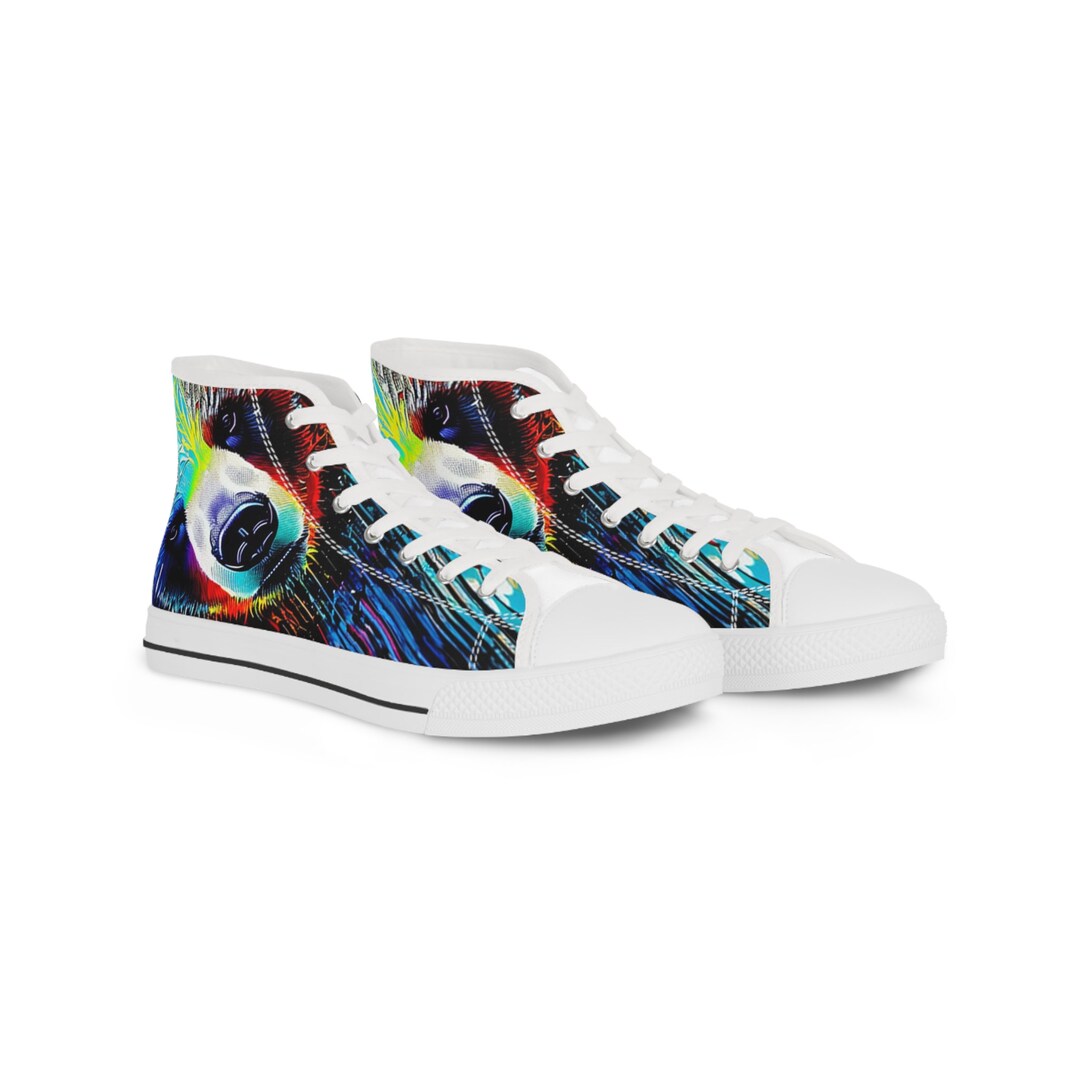 Astro Bear Custom Converse Style Mens High Top Sneakers Custom Print ...