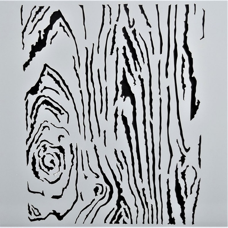Wood Grain, Mylar Stencil, Laser Cut, Wall Art, Airbrushing, Painting ...