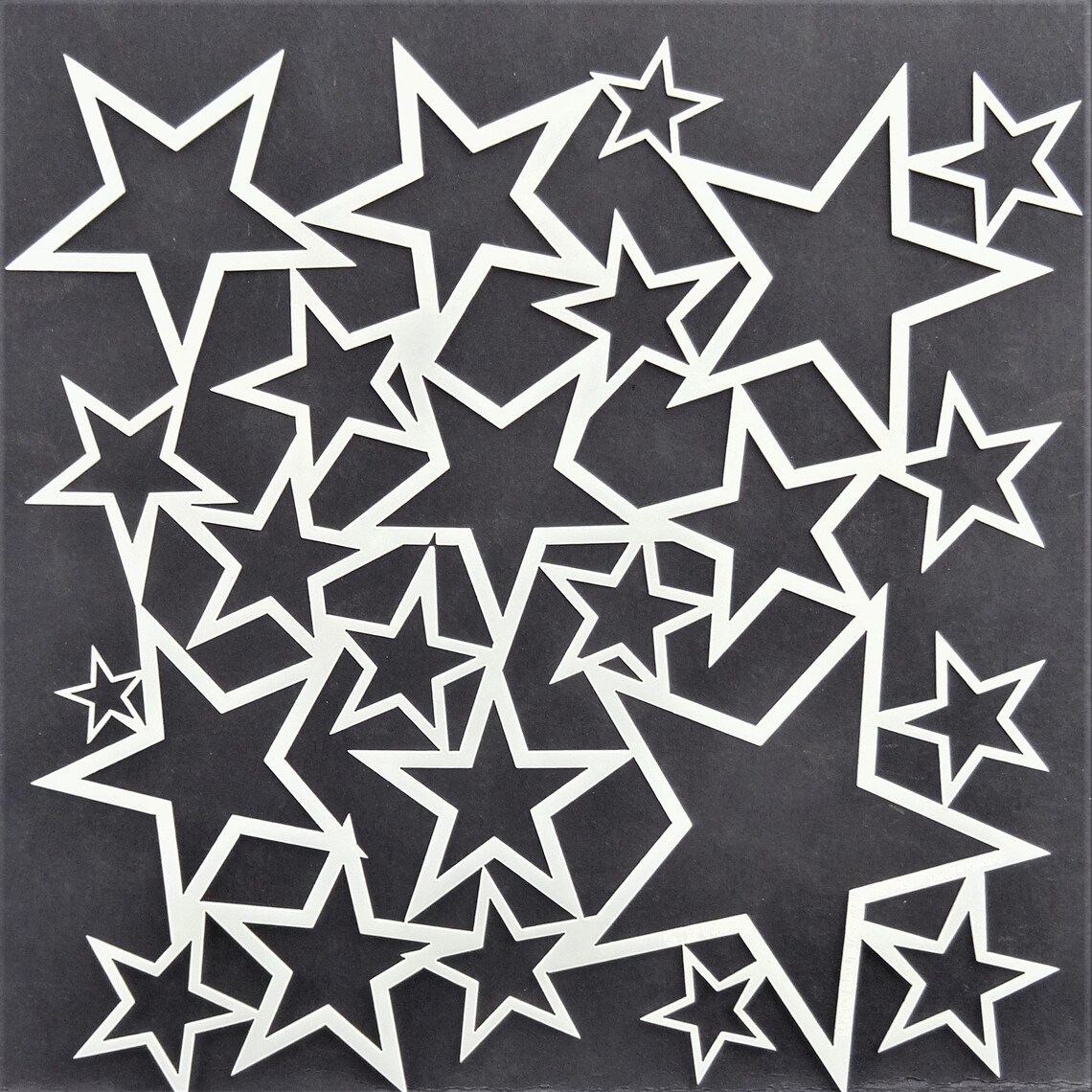 Star Shower, Mylar Stencil, Laser Cut, Wall Art, Airbrushing, Painting ...