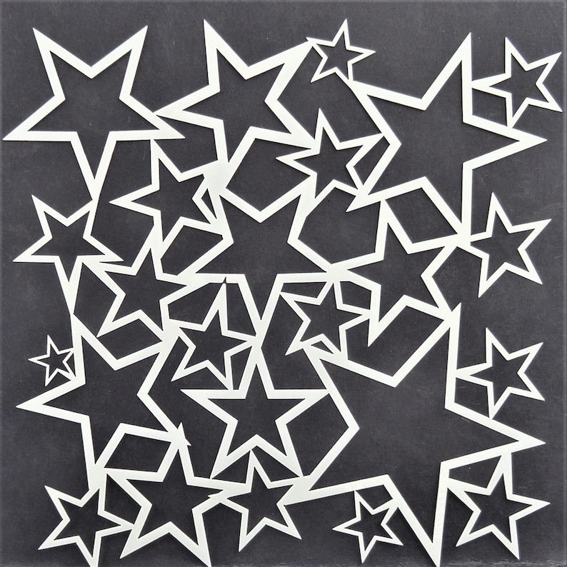 Star Shower, Mylar Stencil, Laser Cut, Wall Art, Airbrushing, Painting ...