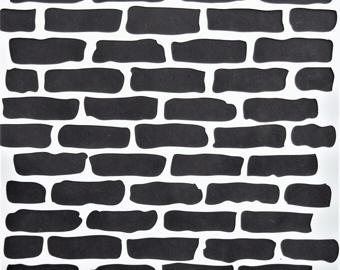 Mini Bricks, Mylar Stencil, Laser Cut, Wall Art, Airbrushing, Painting ...