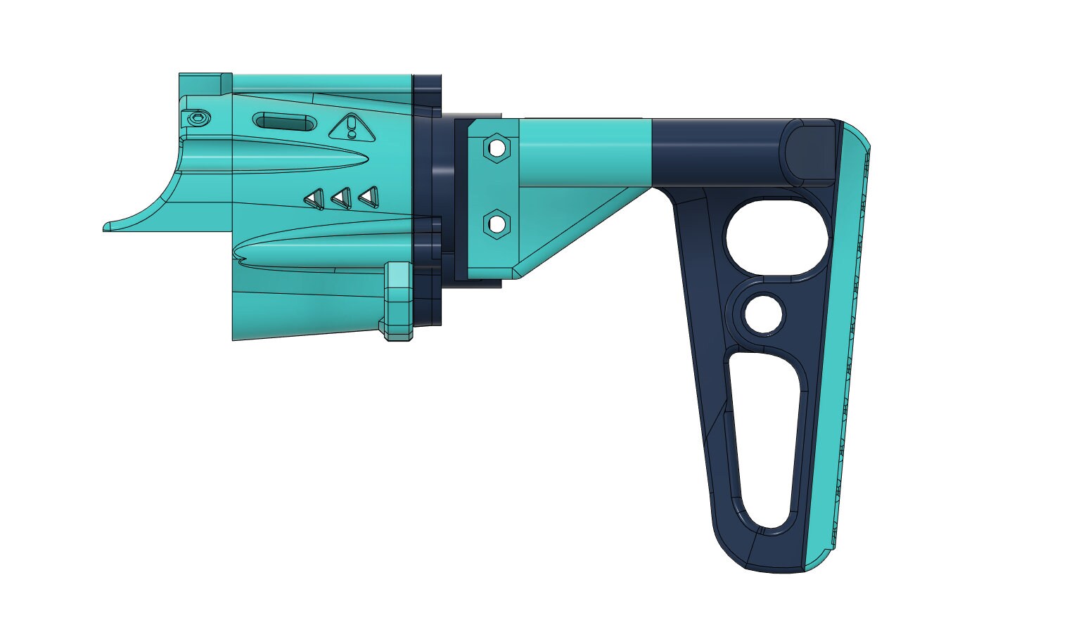 Nerf SBL Virtusmcx Style Retracting Stock for the Gavinfuzzy SBL - Etsy