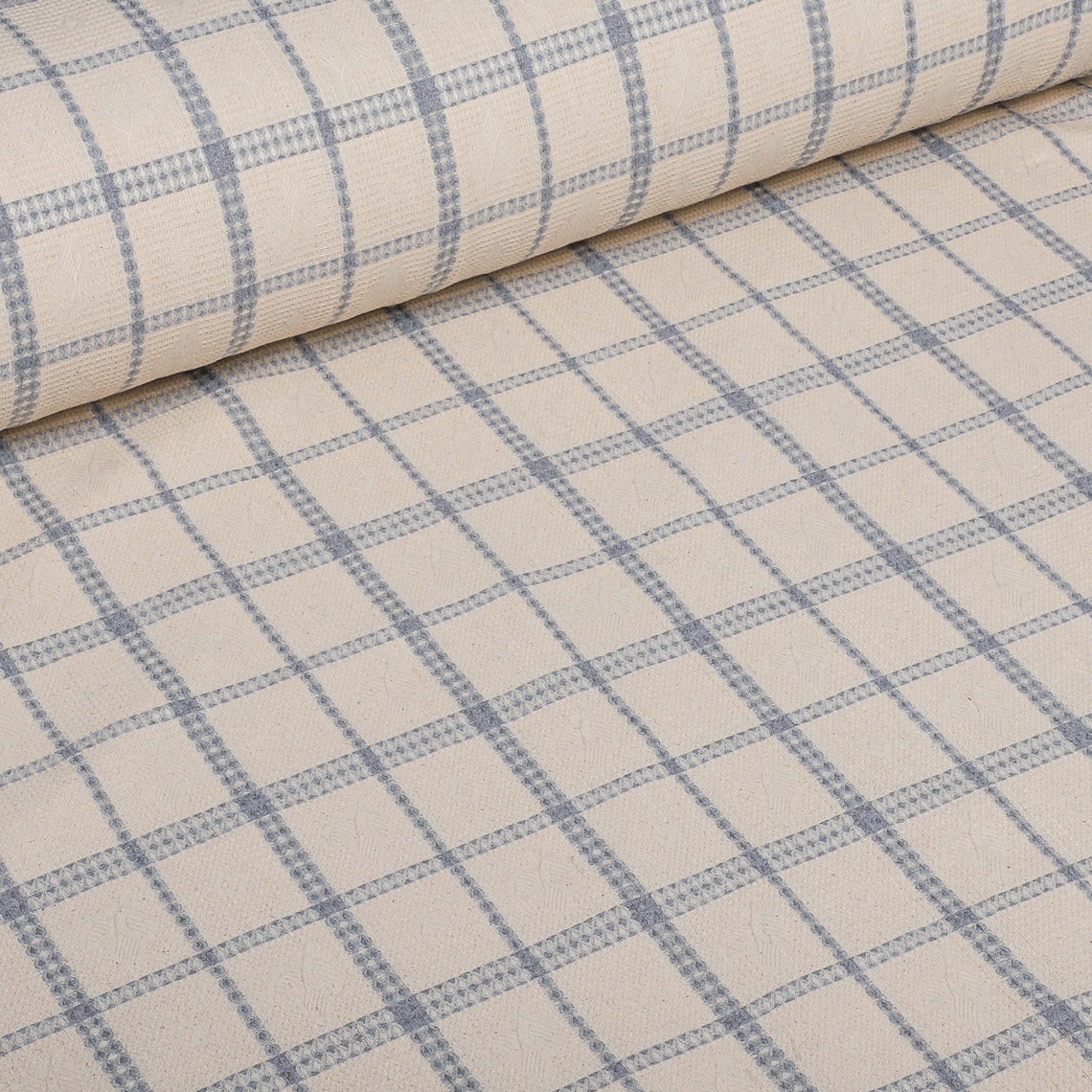 Sustainable Pique for Fashion Projects, Artistic Plaid Design Pique ...