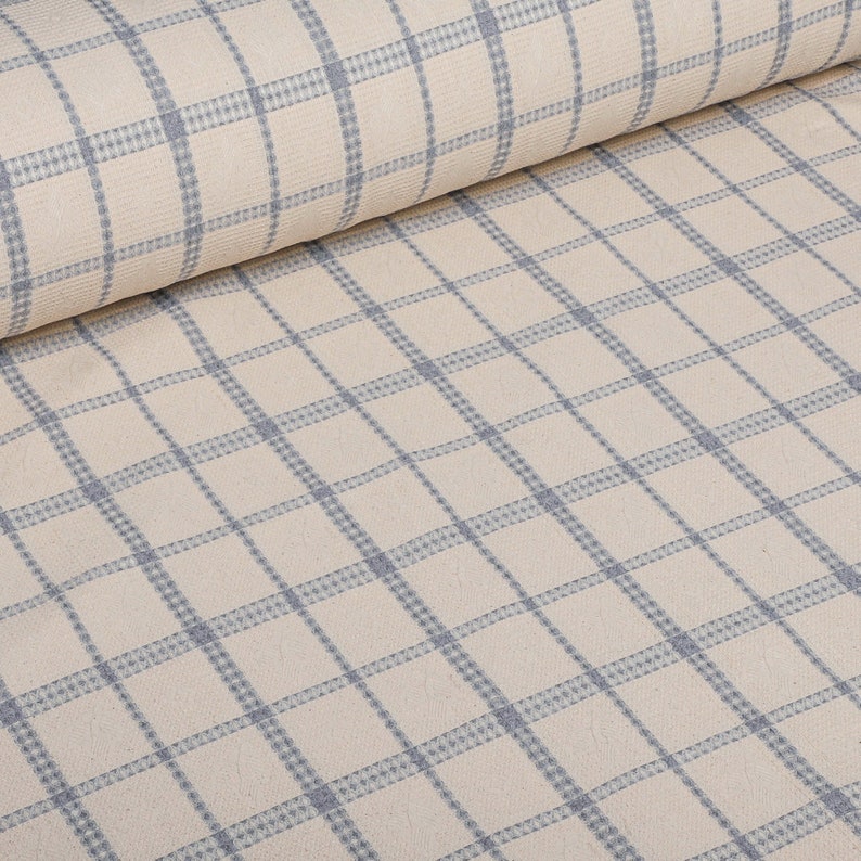 Sustainable Pique for Fashion Projects, Artistic Plaid Design Pique ...