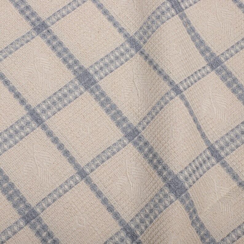 Sustainable Pique for Fashion Projects, Artistic Plaid Design Pique ...