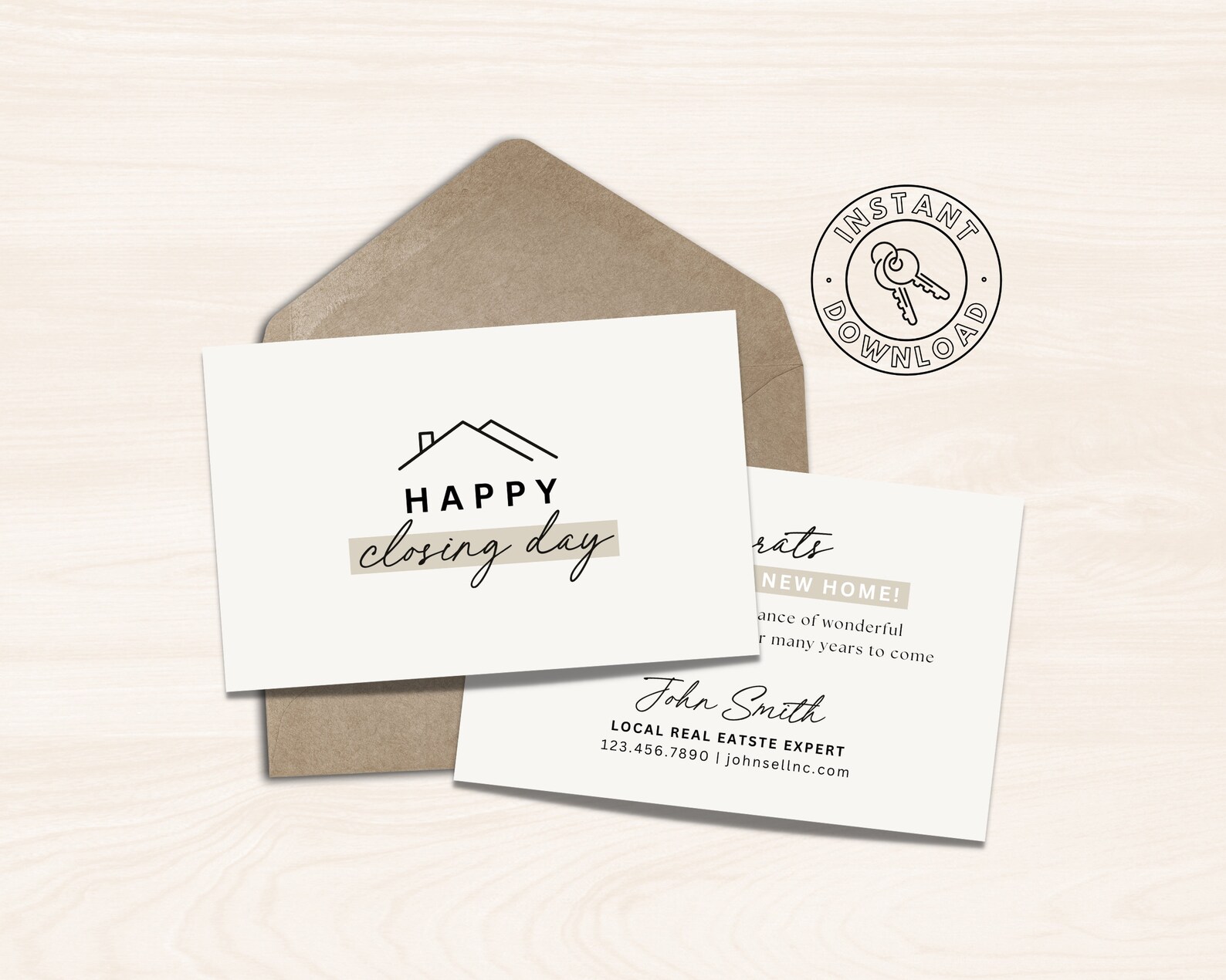 Happy Closing Day Card Real Estate Thank You Closing Gift - Etsy