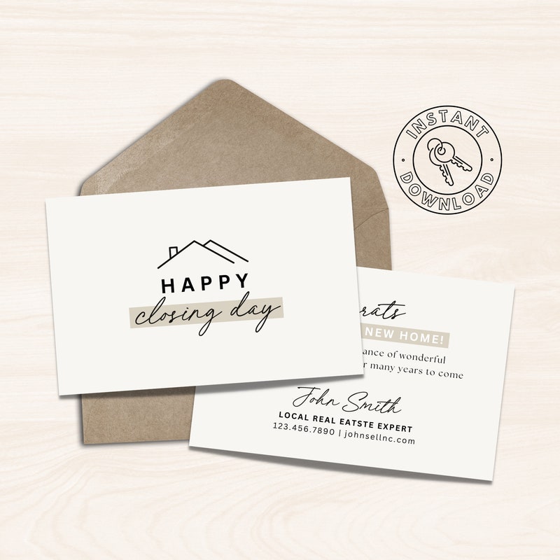 Closing Day Card - Etsy