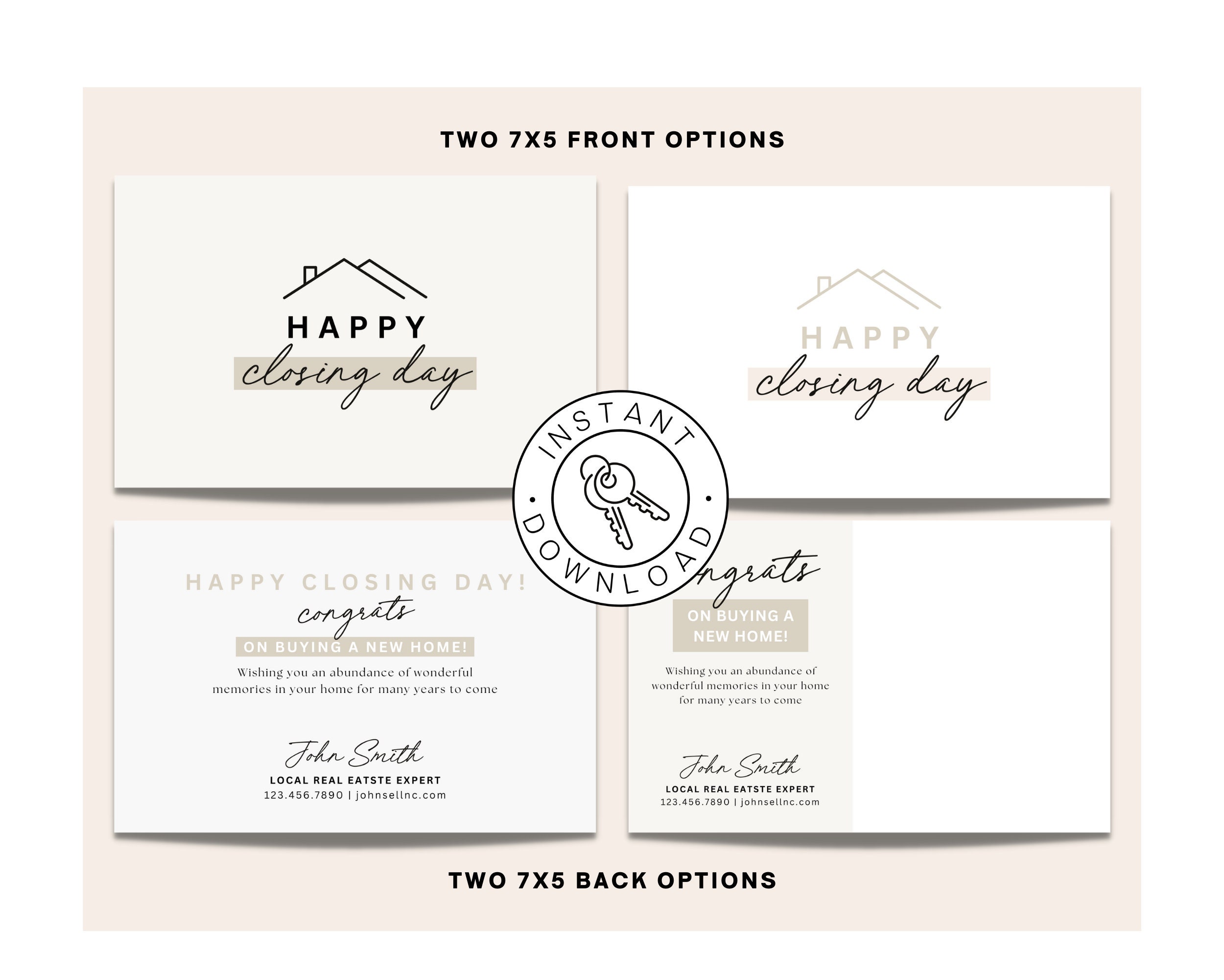 Happy Closing Day Card Real Estate Thank You Closing Gift - Etsy