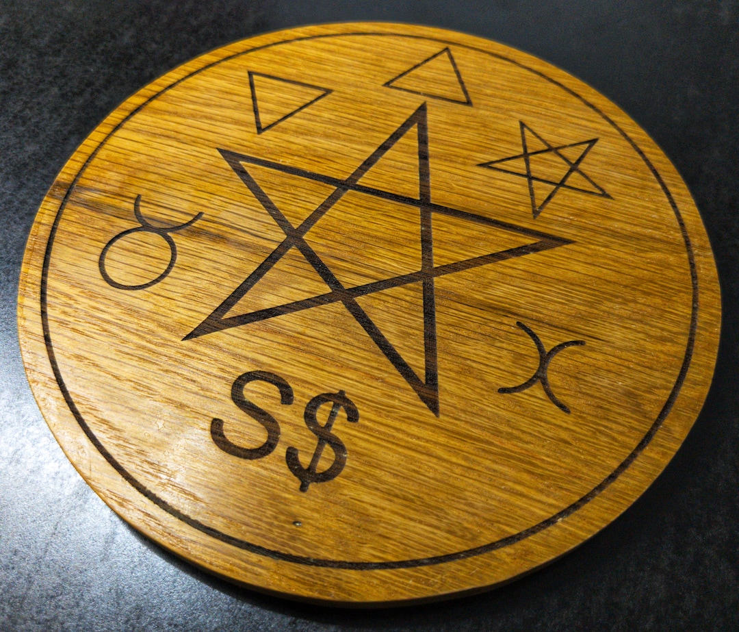 GARDNERIAN WICCAN PENTACLE Wicca/witchcraft Altar Pentacle - Etsy