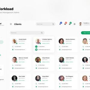Project Management Admin UI Website Template Figma No Canva Web Design ...