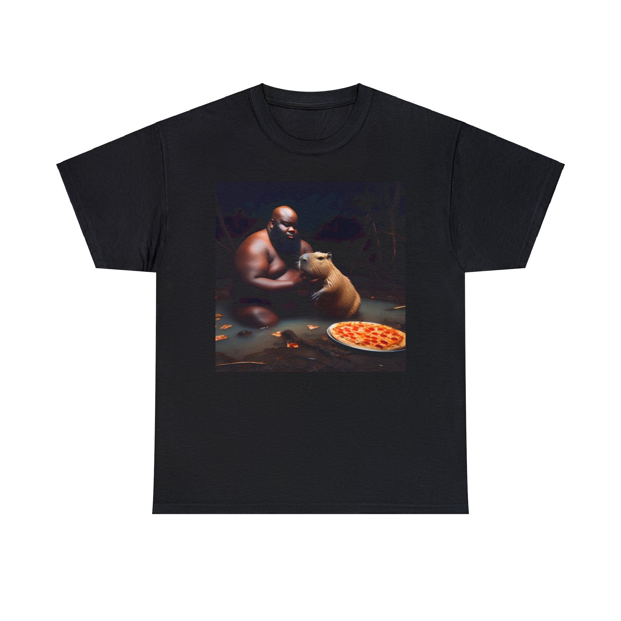 Gumbo Slice With A Capybara at A Swamp With Pizza Shirt, Funny Shirt ...