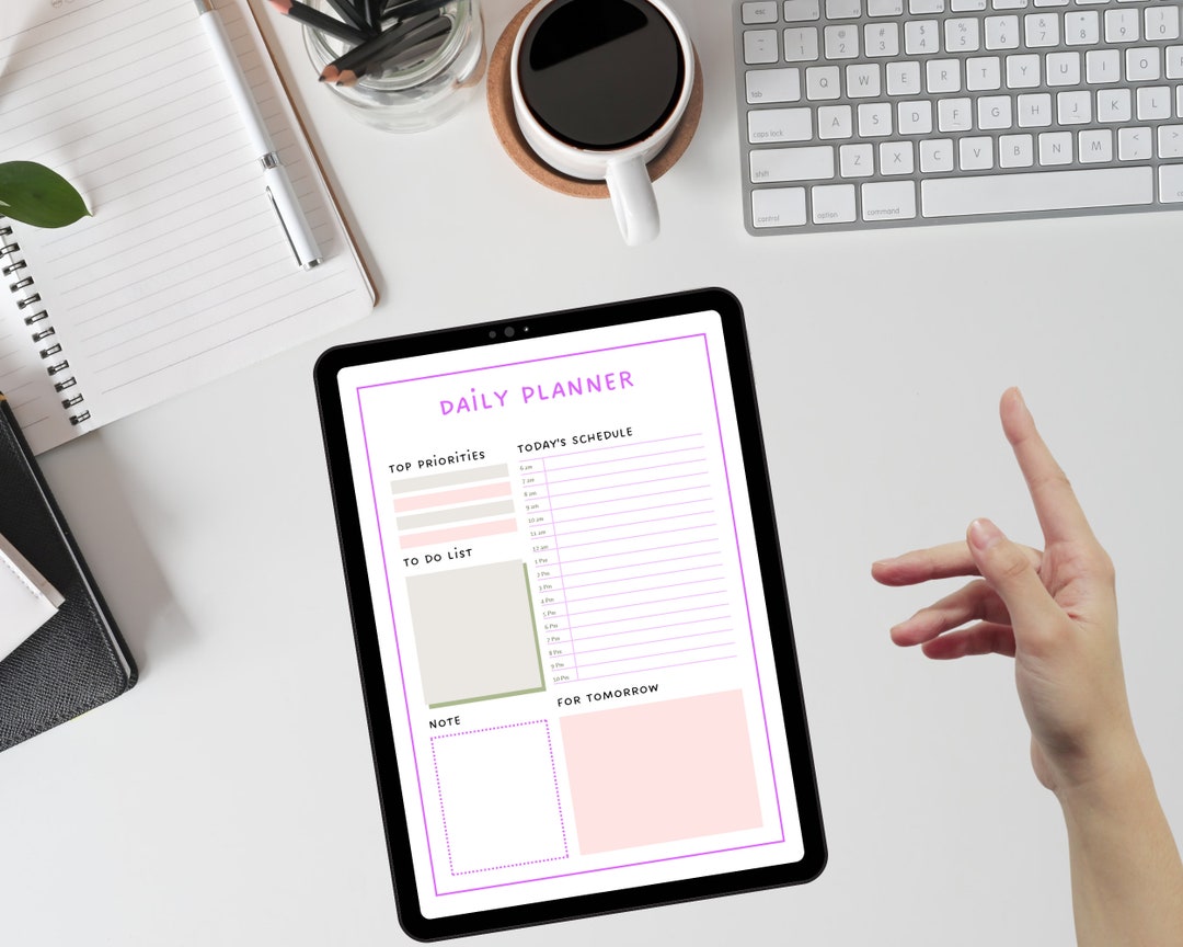 Printable Daily Planner Fillable Daily to Do List - Etsy Australia