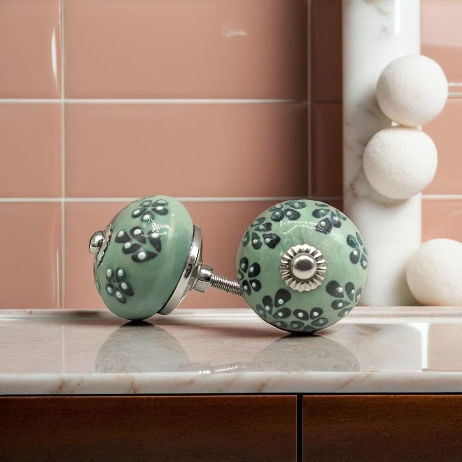 Handmade Ceramic Knobs: Multicolor Round Cabinet & Drawer Pulls - Etsy