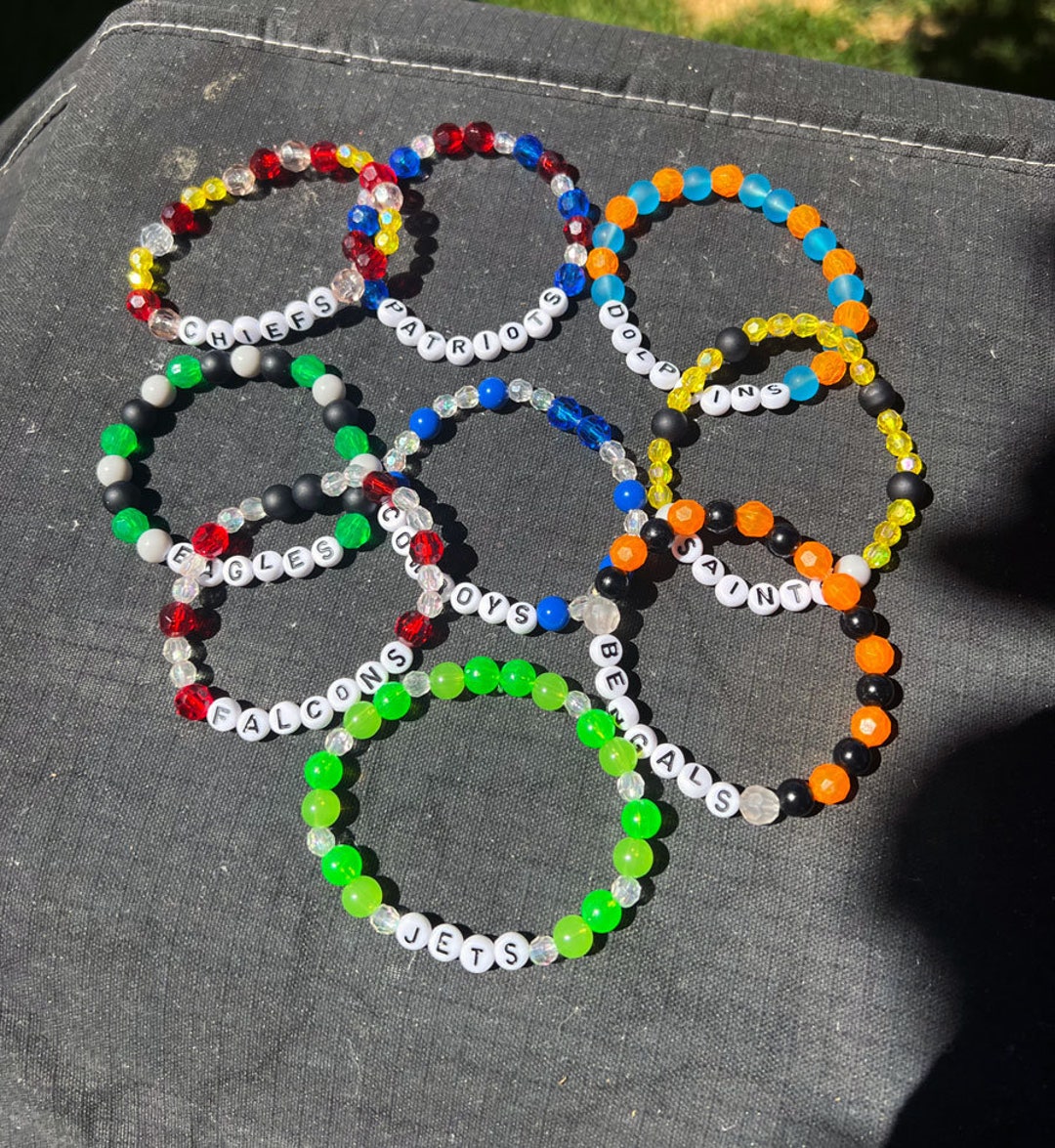 NFL Team Bracelets | Football Bracelets | Football Party Favors | Hand ...