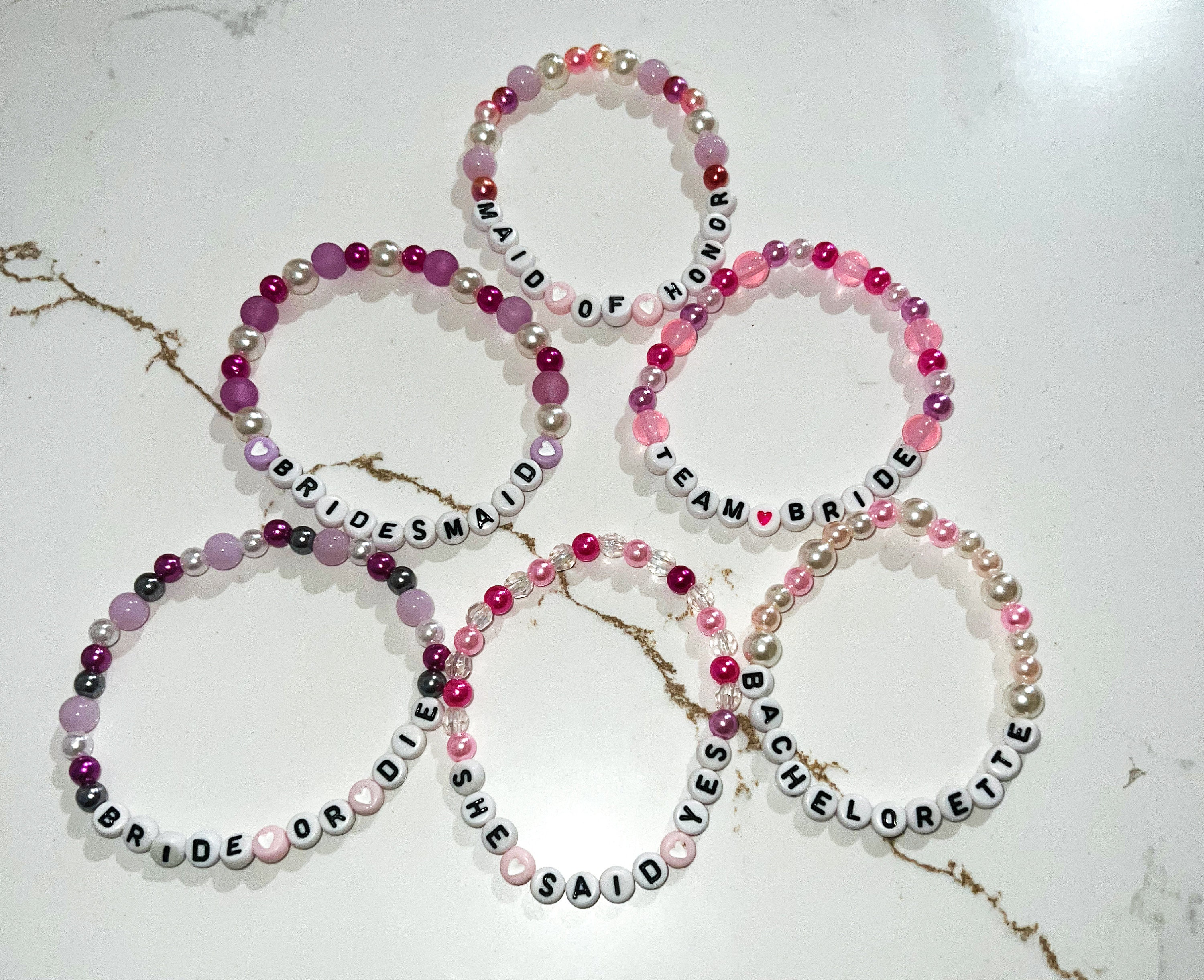Bachelorette Party Friendship Bracelets Bridesmaid Friendship Bracelets ...