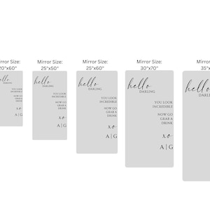 Hello Darling / Friends You Look Incredible Wedding Welcome Mirror ...