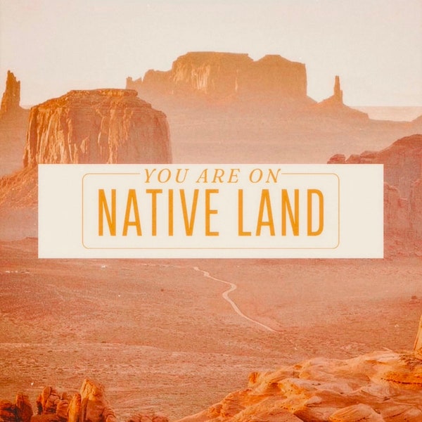 Native Land Bumper Sticker - Etsy