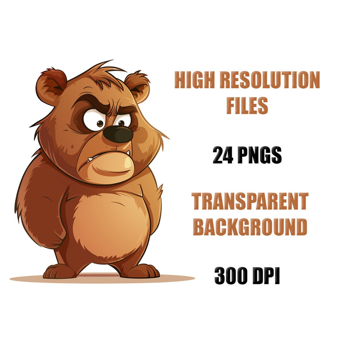 Grumpy Funny Animals Clipart, High Quality Transparent Pngs, Instant ...