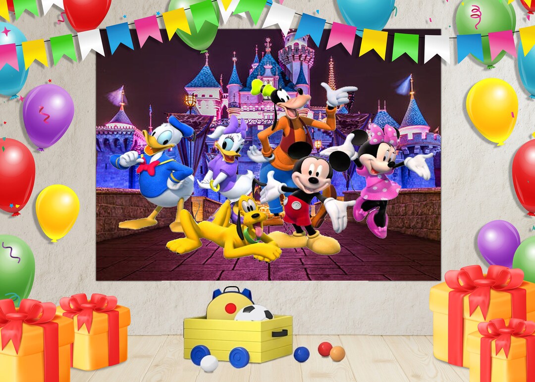 Cartoon Disney Castle Photography Backdrop Custom Backdrop - Etsy