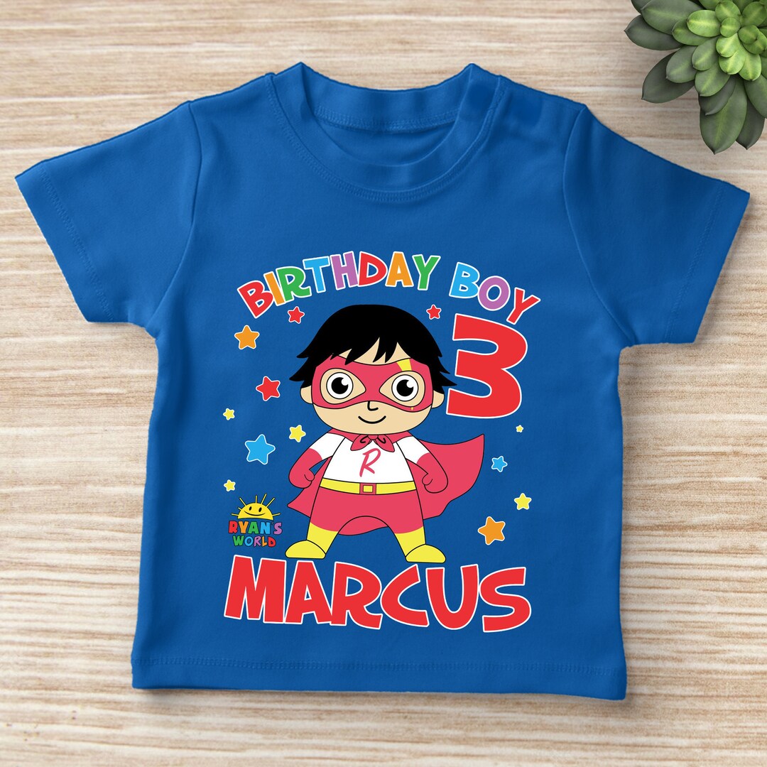 Ryans World Birthday Shirt Kids Birthday Shirt Ryan - Etsy