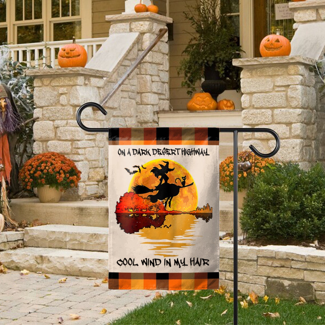 Halloween Garden Flag, Halloween Witch Flag, Witch Decor sold by Ilana ...