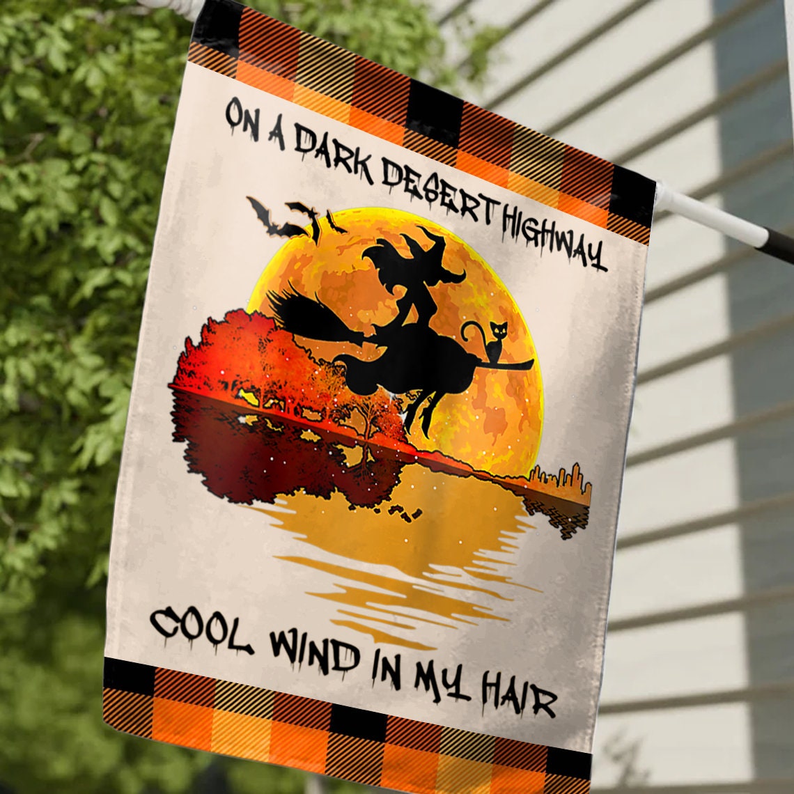 Halloween Garden Flag, Halloween Witch Flag, Witch Decor sold by Ilana ...