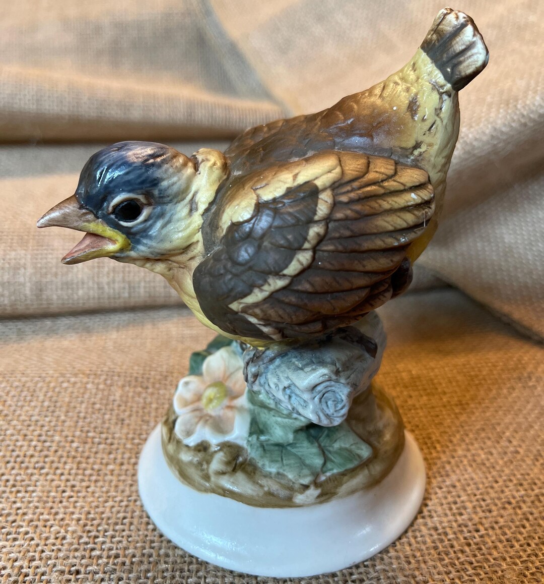 Porcelain, Hand Painted “baby Goldfinch” by Kelvin Fine China B-743 - Etsy