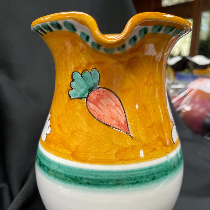 Vietri Campagna Solimene Pitcher: Hand-painted Italian Ceramic - Etsy