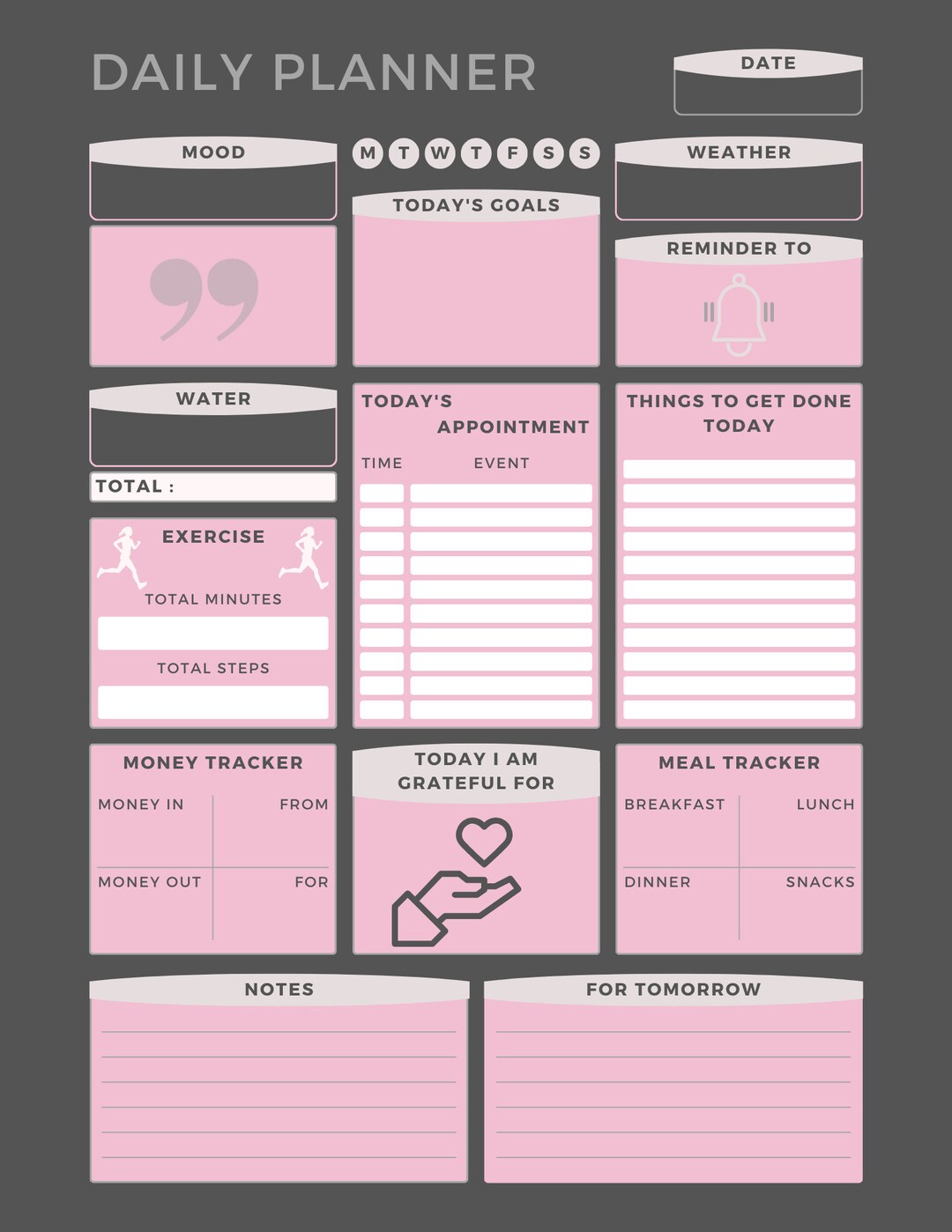 Teacher Daily Planner Printable Download - Etsy