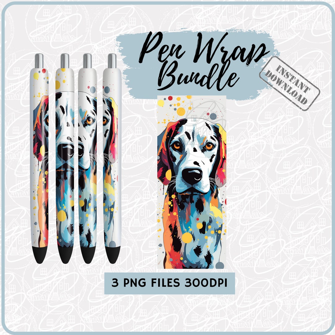 Dalmatian Pen Wrap Png Sublimation Designs, Spotted Dog Breed Seamless ...