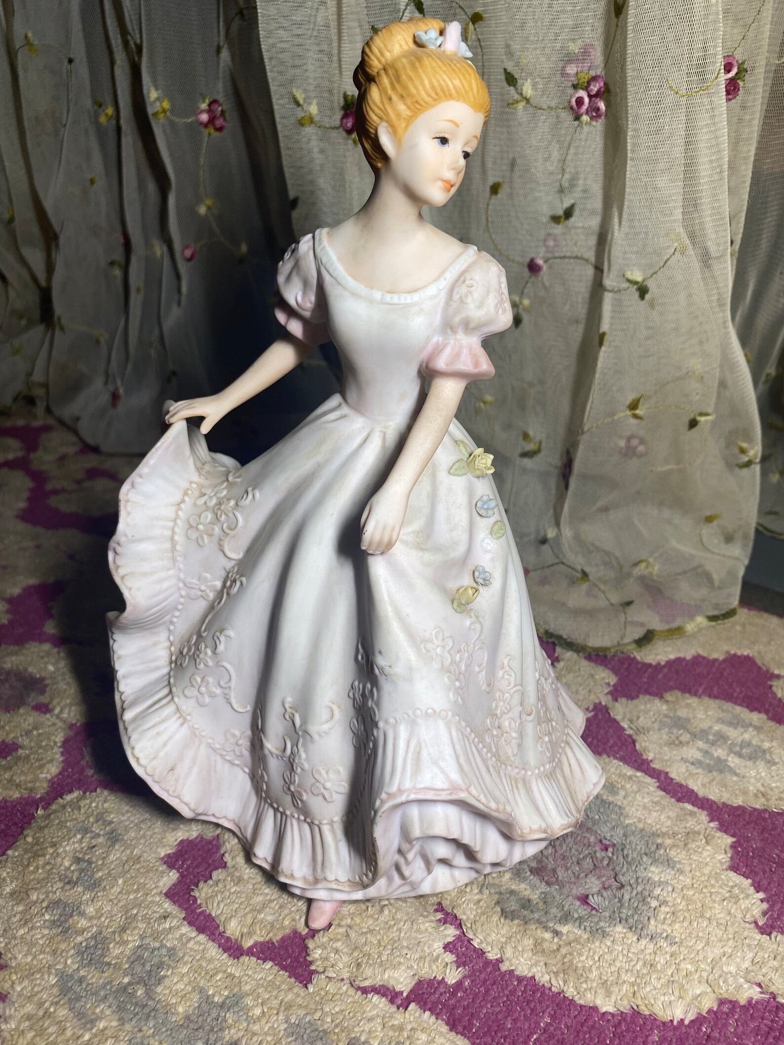 Vintage 1993 Homco Masterpiece Porcelain Figurine -lady Caroline - Etsy