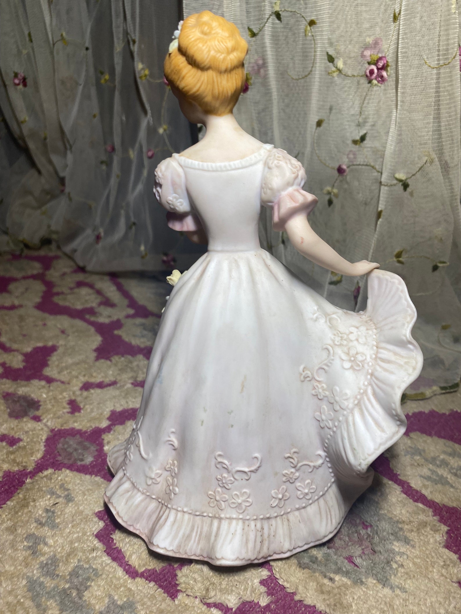 Vintage 1993 Homco Masterpiece Porcelain Figurine -lady Caroline - Etsy