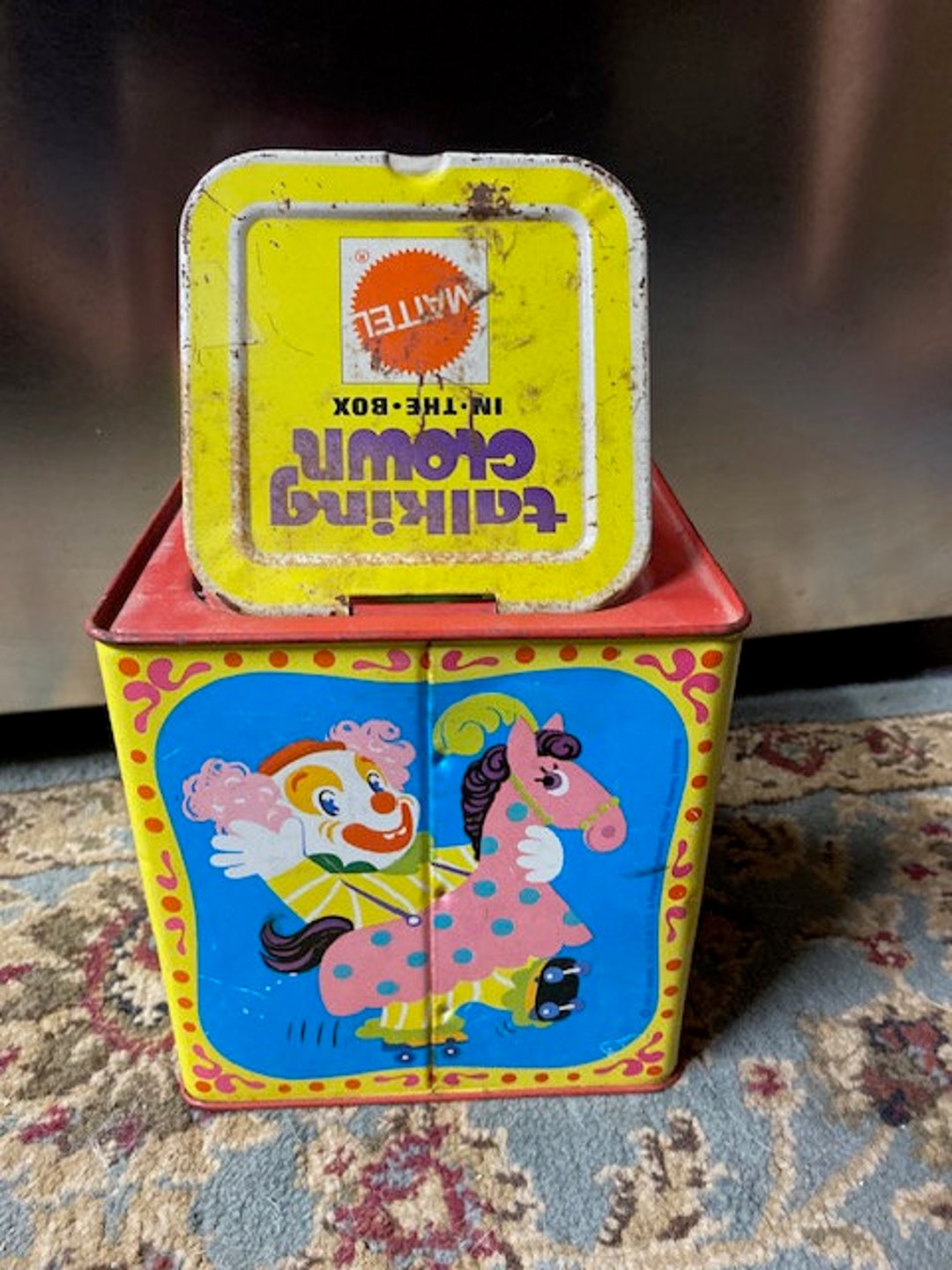 Vintage Mattel Talking Clown in the Box - Etsy