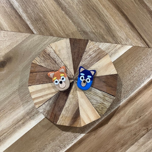 Bluey Polymer Clay Earrings - Etsy